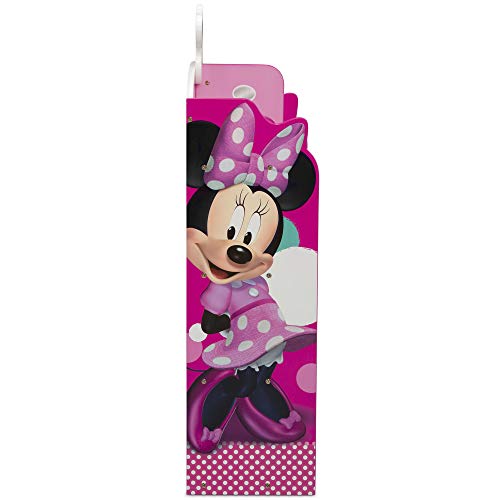 Delta Children Wooden Playhouse 4-Shelf Bookcase for Kids, Minnie Mouse