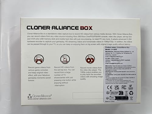 HDML-Cloner Box, Standalone Mini 1080p Gaming and Video Capture Box. Lag-Free Video Pass-Through. No PC Required.