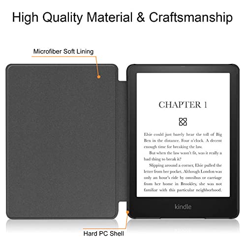 Case Compatible with Kindle Paperwhite Case Fits 10th Generation 2018 Released eBook Reader Covers Smart Accessories PU Leather Kindle Covers - sea Scenery
