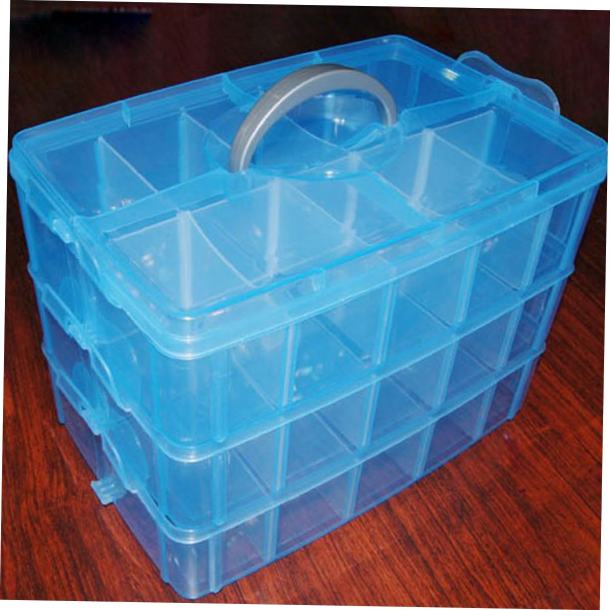 Amosfun 2pcs 30 Compartment child jewelry tool cosmetic tool storage containers collection box large bead Storage Box 3 tier storage container 30 grids organizer container