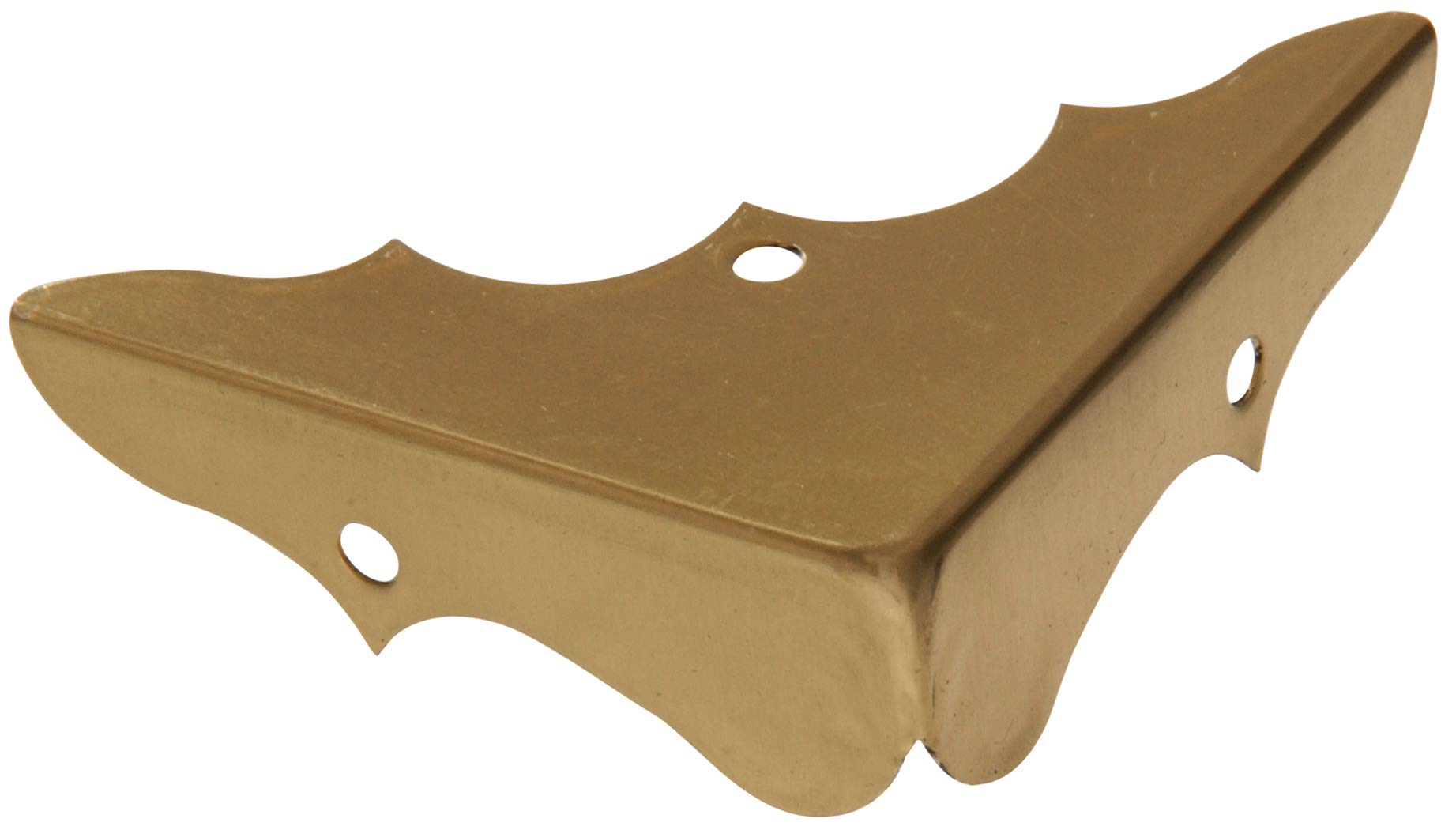 Hardware Essentials 853012 Decorative Corner Braces Bright Brass 5/8" 4-Pack