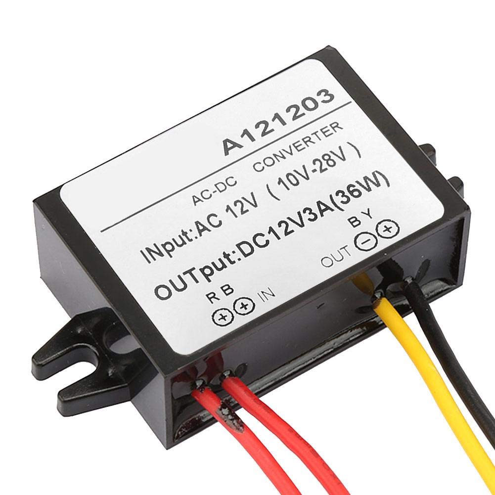 Step Down Power Supply, Car Voltage Regulator, AC 10-28V to DC 12V Converter AC-DC Power Supply Module(3A)