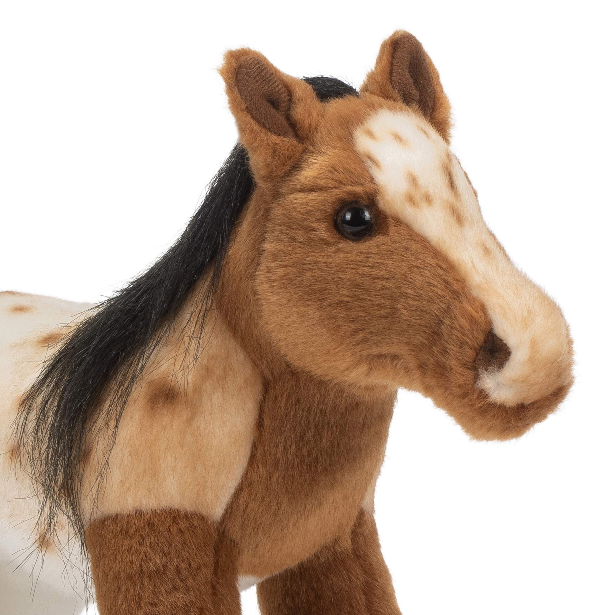 DEMDACO Quarter Horse Soft Blonde Palomino 10 inch Children's Soft Plush Stuffed Animal Toy
