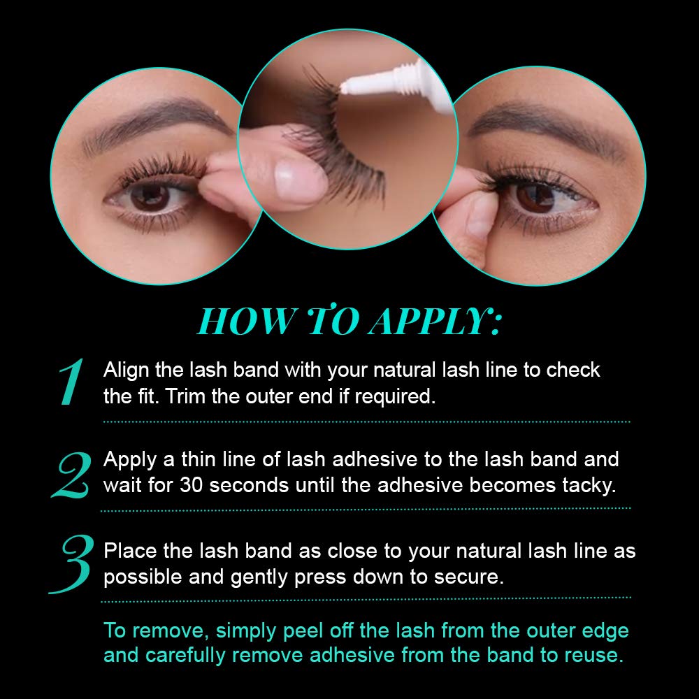 Ardell Natural Lashes False Eyelashes Sweeties Black (4 pack)