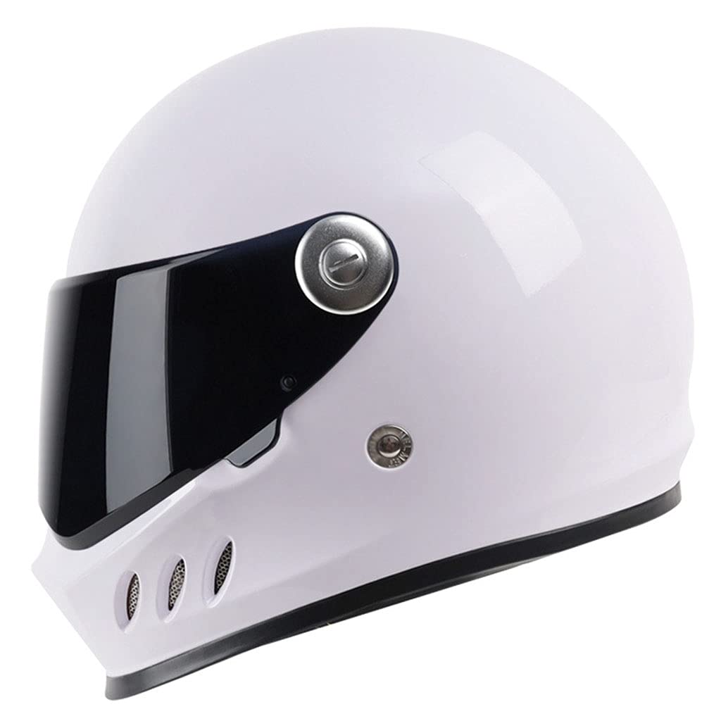 DCLINA Girls Cool Women's Motorcycle Helmet Men's Modular Flip up Visors Retro Full Face Helmets, DOT Approved Helmet, for ATV Moped Racing Crash Motocross, with Vent Holes/Braid/Bow