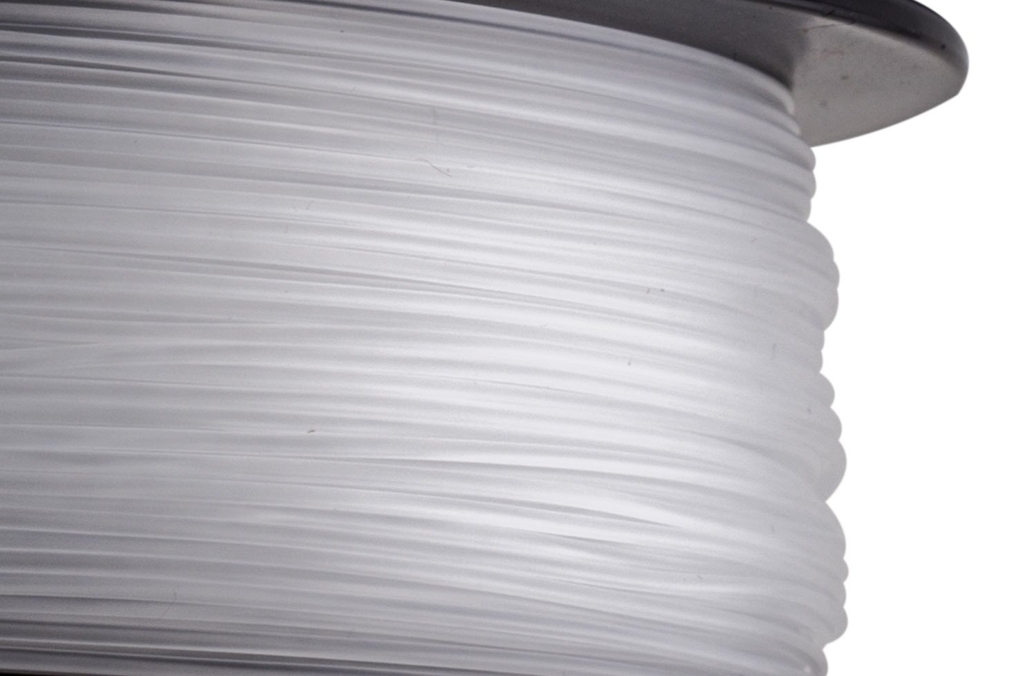 HATCHBOX PLA 3D Printer Filament, Dimensional Accuracy +/- 0.03 mm, 1 kg Spool, 1.75 mm, Transparent White