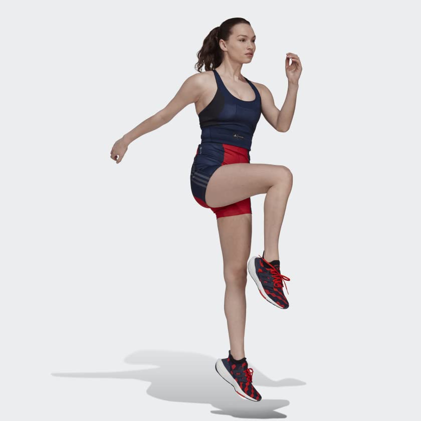 adidas Women's Marimekko Run Icon Bike Shorts, Lush Red, X-Small