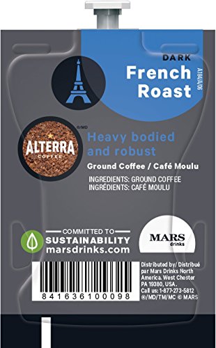 ALTERRA Coffee French Roast Single Serve Freshpacks for MARS DRINKS FLAVIA Brewer, 20 Packets