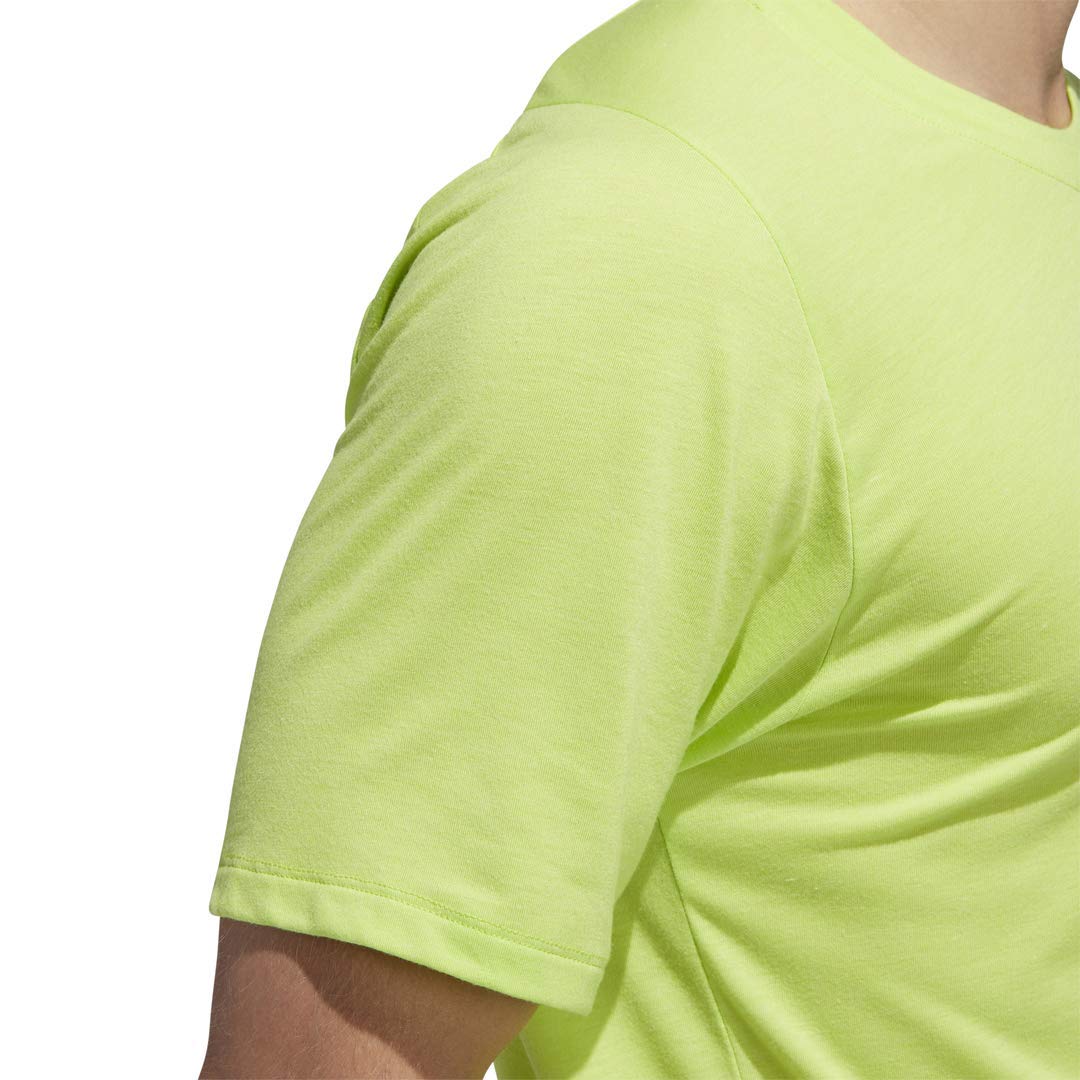 adidas Men's Freelift_Sport Prime Heather Tee Semi Solar Slime X-Large