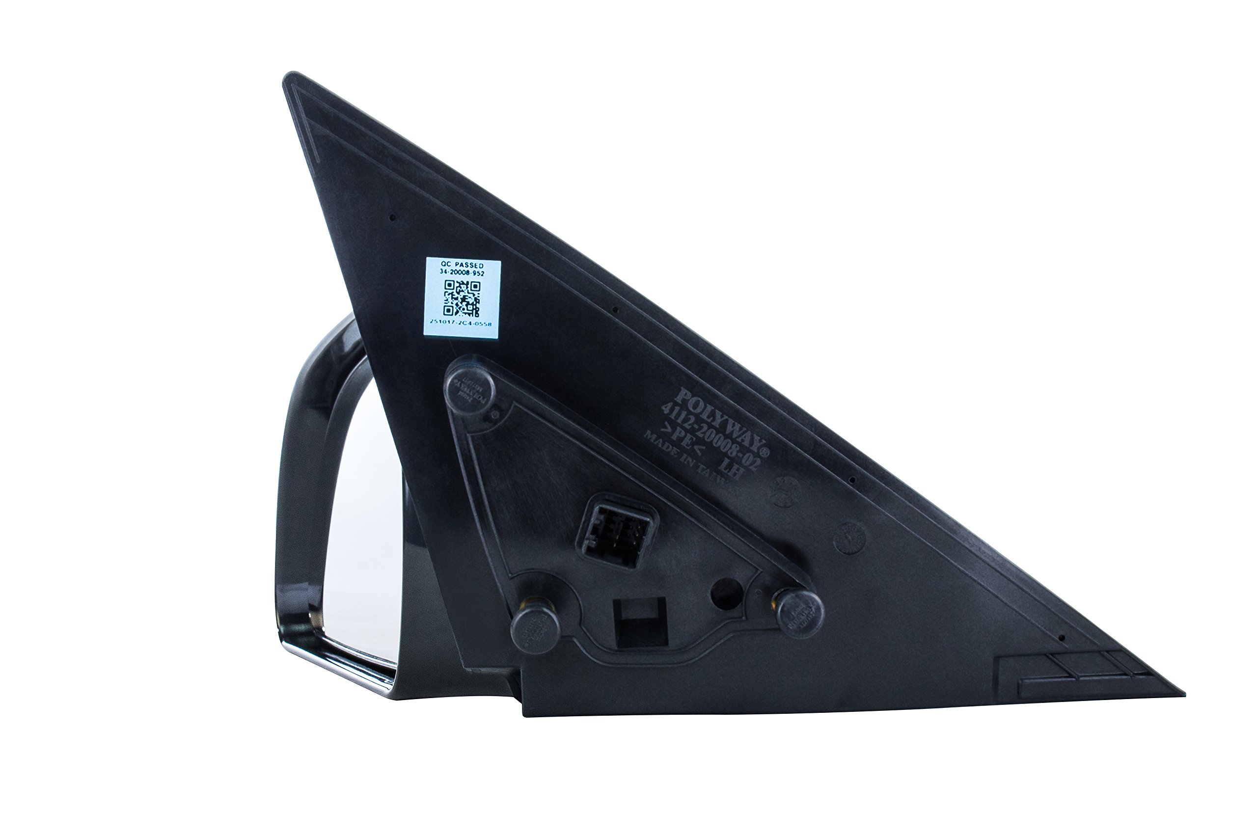 Dependable Direct Driver Side Mirror for (2006 2007 2008 2009 2010) Hyundai Sonata Unpainted Heated Power Operated Right Outside Rear View Replacement Door Mirror - Parts Link #: HY1320149