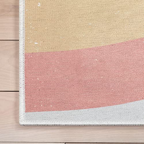Well Woven Kids Rainbow Rug, 5' x 7', Multi Color