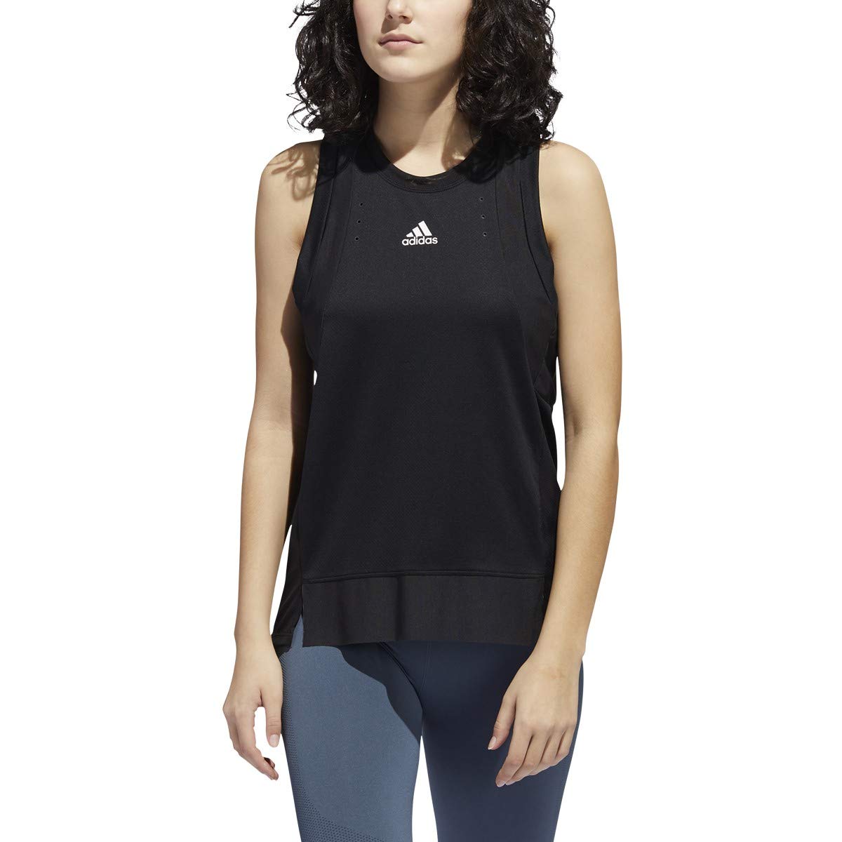 adidas womens Training Tank HEAT.RDY Black Large