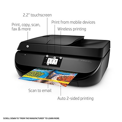 HP OfficeJet 4650 All-in-One Wireless Color Printer with Mobile Printing, Instant Ink ready (F1J03A)