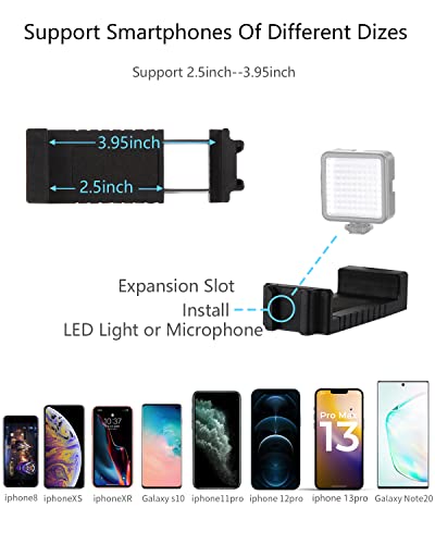 Gooseneck Phone Holder for Bed / Desk, Flexible Phone Holder with 360 Adjustable Clamp Clip, Overhead Phone Mount, for Cookie Decorating, Recording or Watching Video TikTok Blog Crafting Drawing