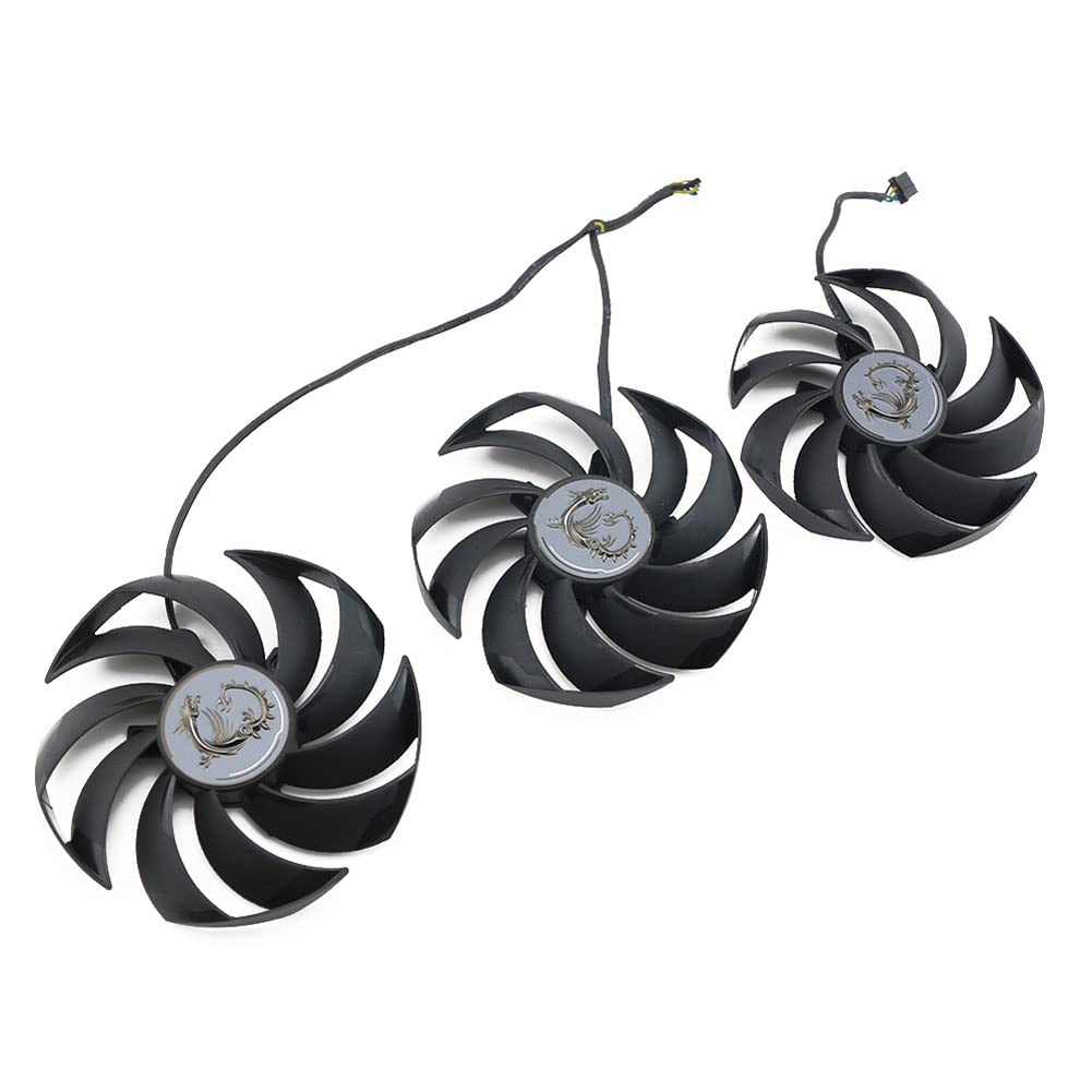 95MM PLD10010B12HH GPU Cooler Fan Replacement for MSI GeForce RTX 3070 3070Ti 3080 3080Ti 3090 Ti SUPRIM X Graphics Video Card