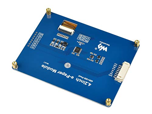 Waveshare 4.2inch E-Ink Display Module Compatible with Raspberry Pi 4B/3B+/3B/2B/B+/A+/Zero/Zero W/WH/Zero 2W Series Boards 400x300 Resolution Yellow/Black/White Three-Color SPI Interface
