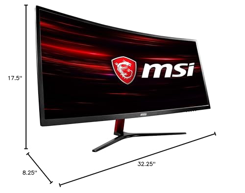 MSI Non-Glare Ultrawide 21: 9 Screen 8ms 3440 X 1440 100Hz Freesync 3K Resolution 34" Curved Gaming Monitor (Optix MAG341CQ)