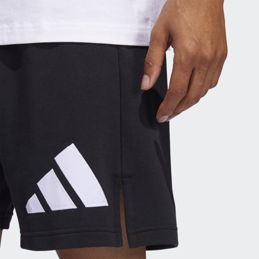 adidas Men's Legends Heavyweight Cotton Basketball Short, Medium Grey Heather, X-Large