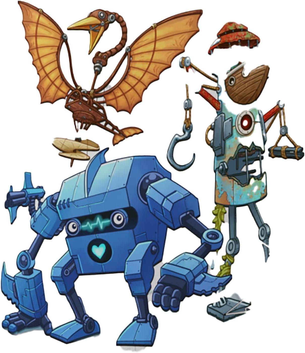 Deep Water Games: MonsDRAWsity: Robots Expansion Strategy Board Game Expansion, Multi
