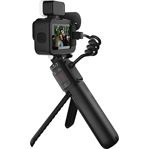 GoPro HERO11 Black Creator Edition - Includes Volta (Battery Grip, Tripod, Remote), Media Mod, Light Mod, Enduro Battery - Waterproof Action Camera + 64GB Extreme Pro Card and 2 Extra Batteries