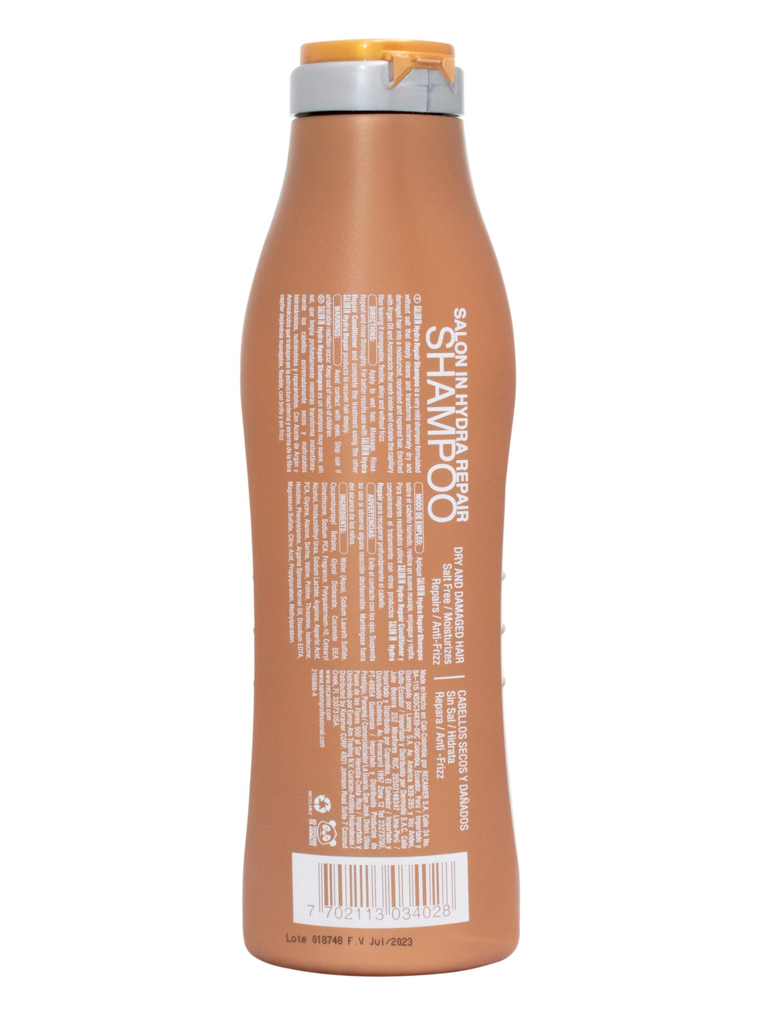 RECAMIER 34028 Professional Salon In Residue and Salt Free Antidandruff Brightening Argan Oil Shampoo