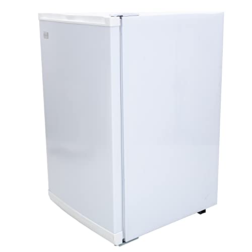 Avanti VF306 Compact Upright Freezer with 3 Metal Shelves, Adjustable Temperature Control, Flush-Back Design Perfect for Homes, Garages, Basements, White