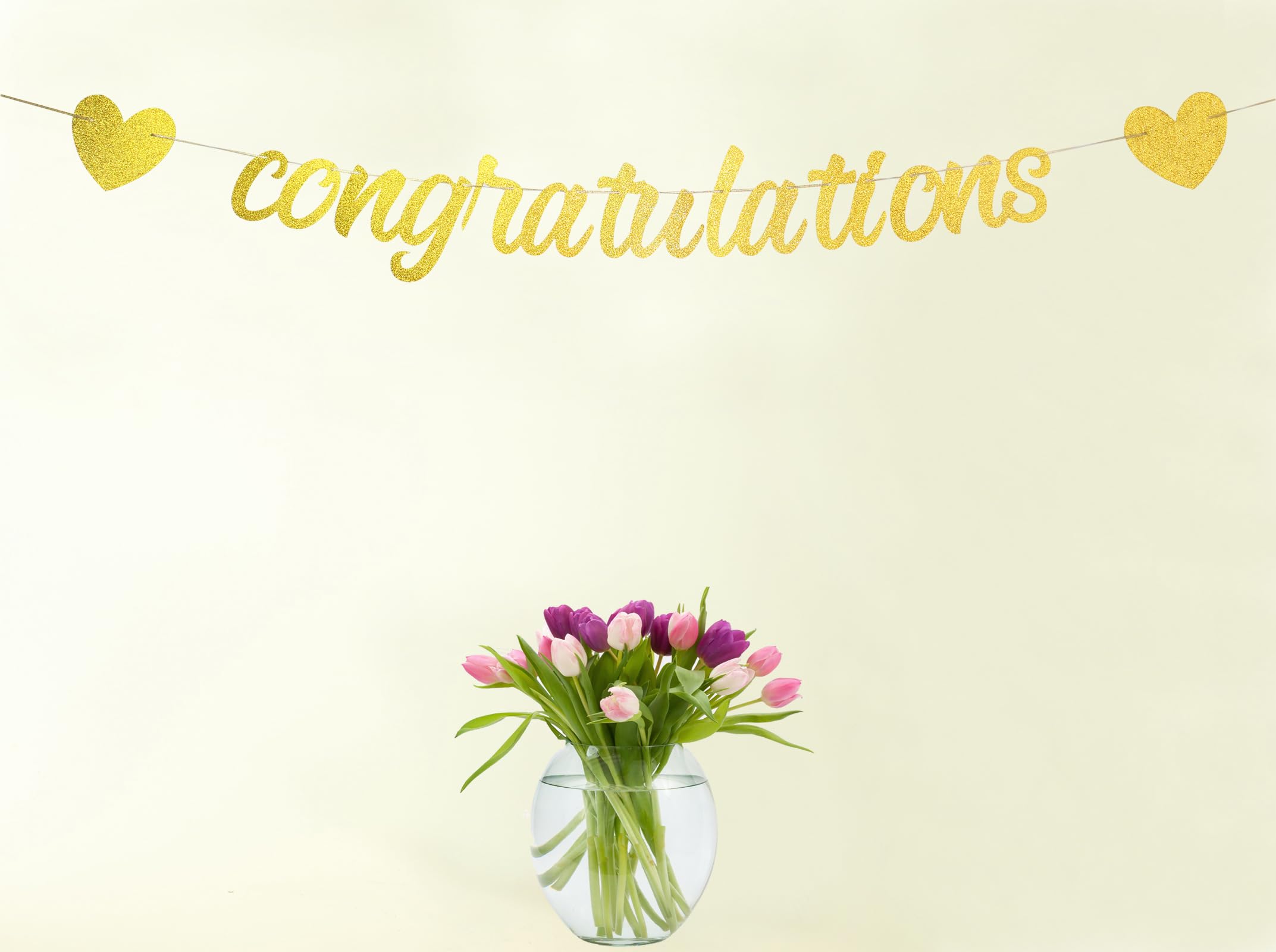 Congratulations Banner Gold Glitter Congratulations Graduation Banner Congratulations Banner Graduation 2024 Congratulations Graduation Party Decorations for College Graduation Party Decorations