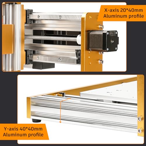 Lunyee 3018 Pro Ultra CNC Machine 500W All-Metal CNC Router Machine, Upgraded 3 Axis Engraver Machine Limit Switches & Emergency-Stop with GRBL Offline Control for Metal, Wood, Acrylic, PCB MDF