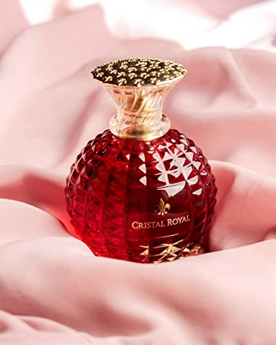 PRINCESSE MARINA de BOURBON Cristal Royal Passion - Eau de Parfum for Women - Opens with Pear, Blackcurrant and Bergamot - Blended with Jasmine and Violet - For Elegant Ladies - 1.7 oz
