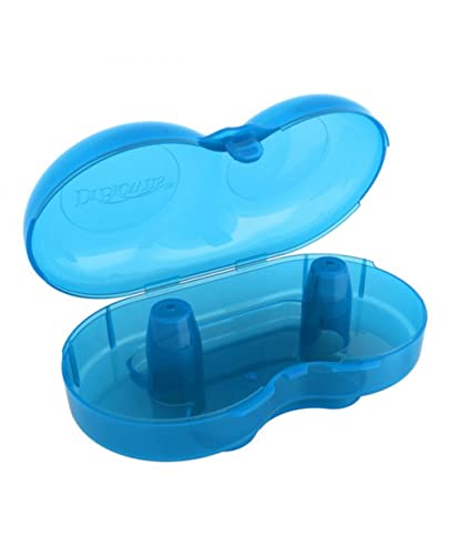 Dr. Brown’s Nipple Shields with Case, Size 1 - Up to 24 mm, Stretch Fit, for Latch Difficulties, Flat/inverted Nipples, Silicone Nipple Shield