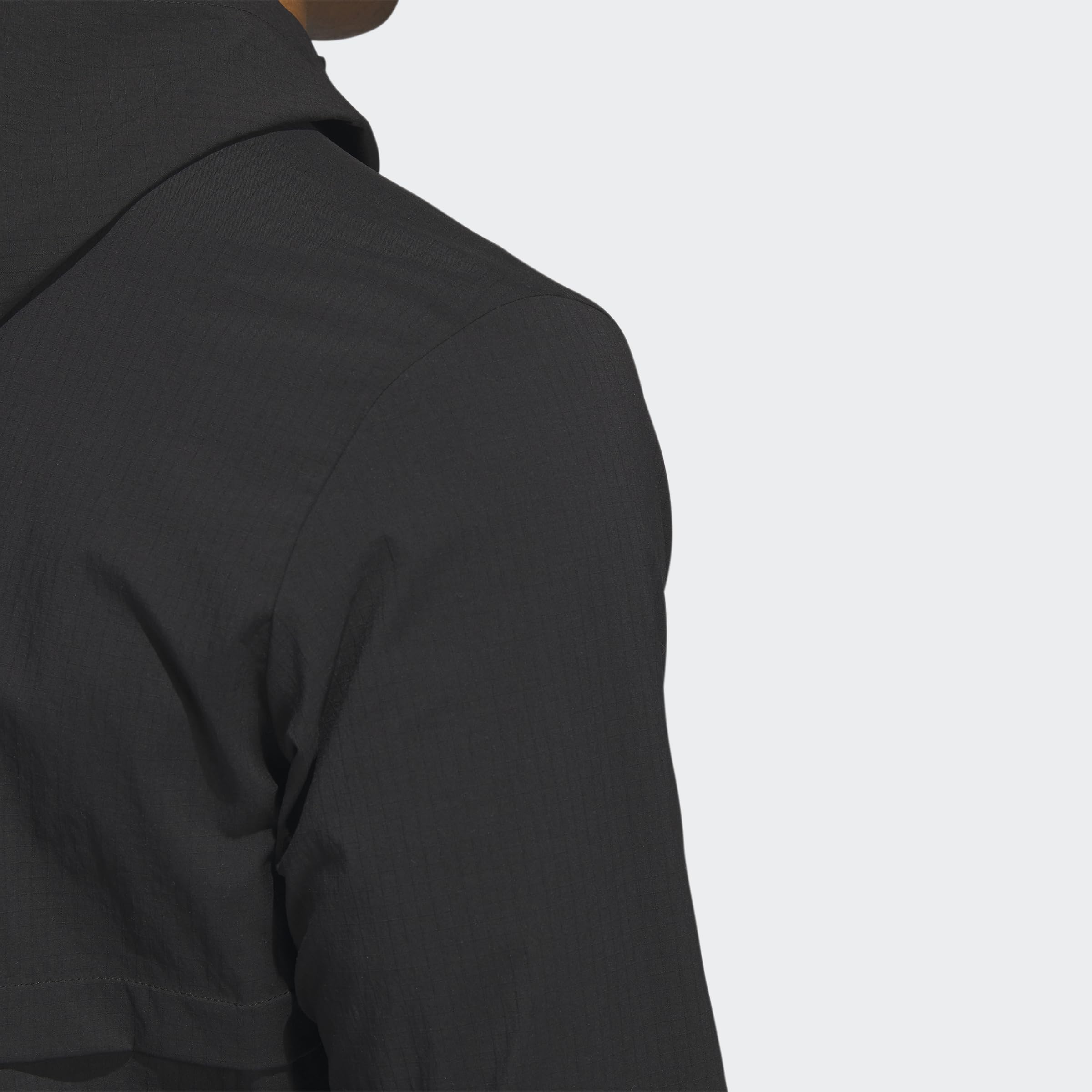 adidas Men's Ripstop Quarter Zip Hoodie, Black, 2X-Large