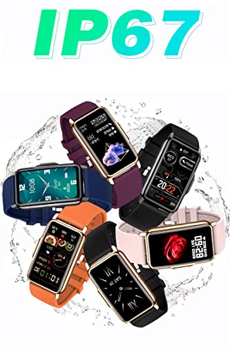 Blue Fitness Tracker Smart Bracelet for Men and Women Ladies Smart Watch with Pedometer Sleep Message Notification 1.47" Full Touch Screen for Android and iOS Phones