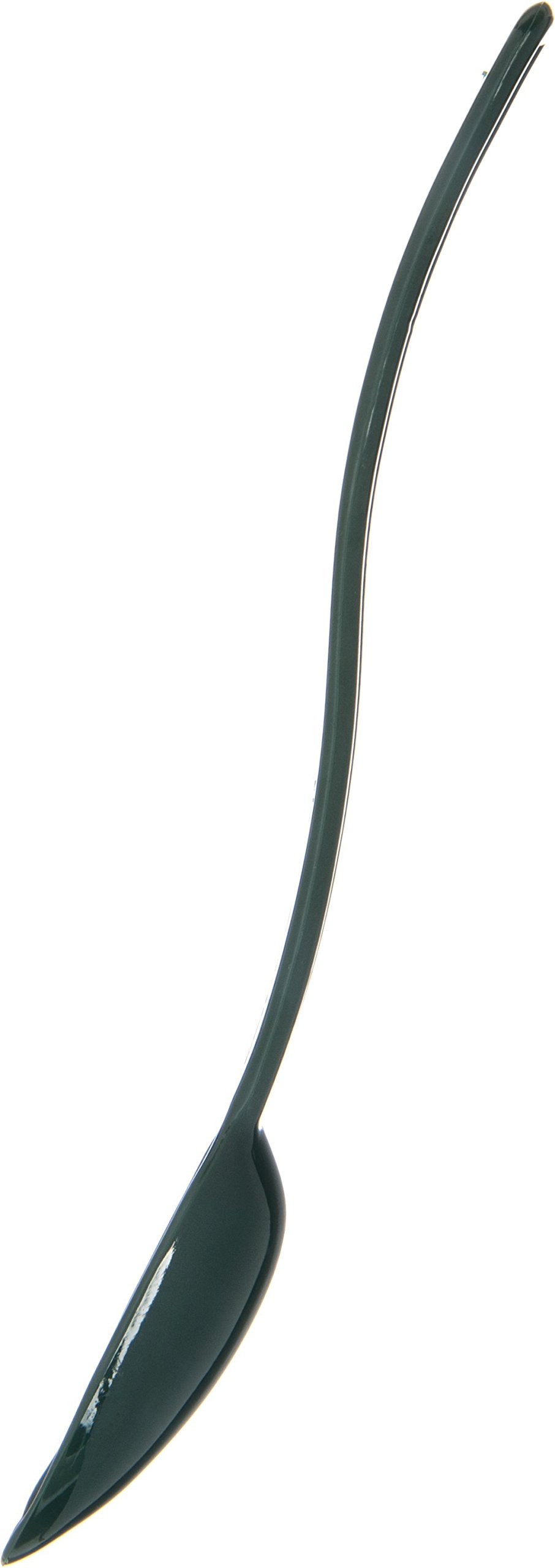 Carlisle FoodService Products Plastic Solid Spoon, 9 Inches, Green, (Pack of 12)