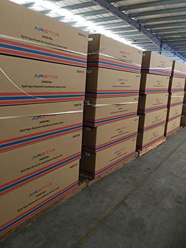 Air Star 36000 BTU Mini Split Inverter Ductless Air Conditioner, Heat Pump, Cooling, Heating, 230V, 15 Feet Installation Kits, (Pick Up Only)