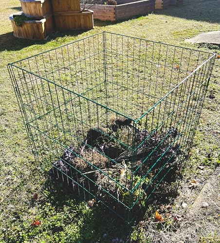 Bosmere K765 Wire Compost Bin, 30"L x 30"W x 30"H, Easy Assembly W/Front Door that Opens for Effortless Access