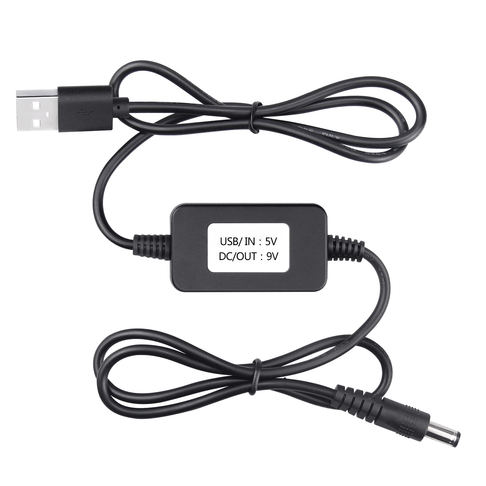 9V Power Cord Compatible with Medela Pump in Style Advanced Breast Pump, USB to DC Adapter Charger Cable