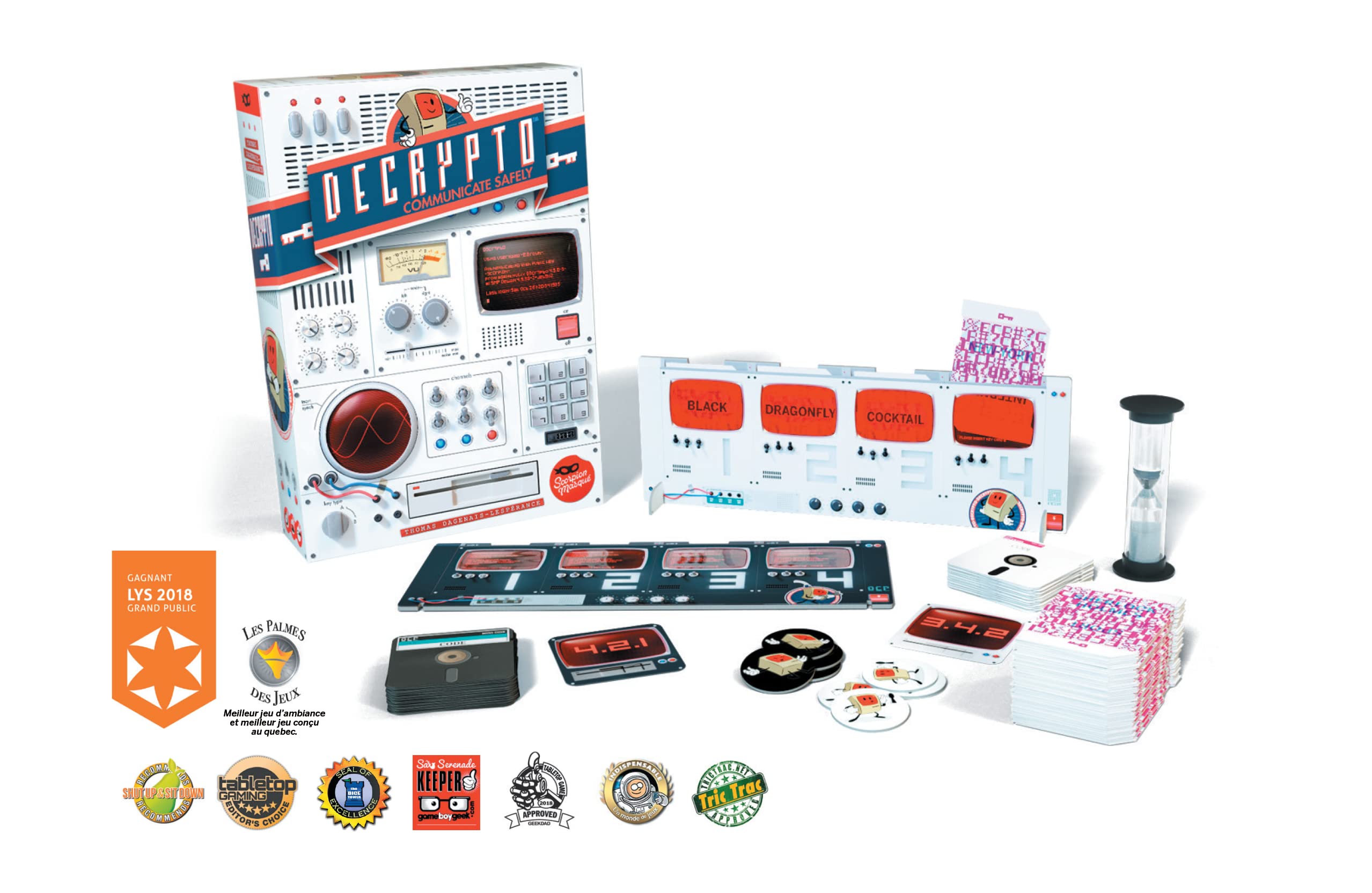 Decrypto | Deduction Party Game | #2 Party Game on BoardGameGeek | Great for Teens and Adults | Ages 12+ | 3 to 8 Players | 15 Minutes