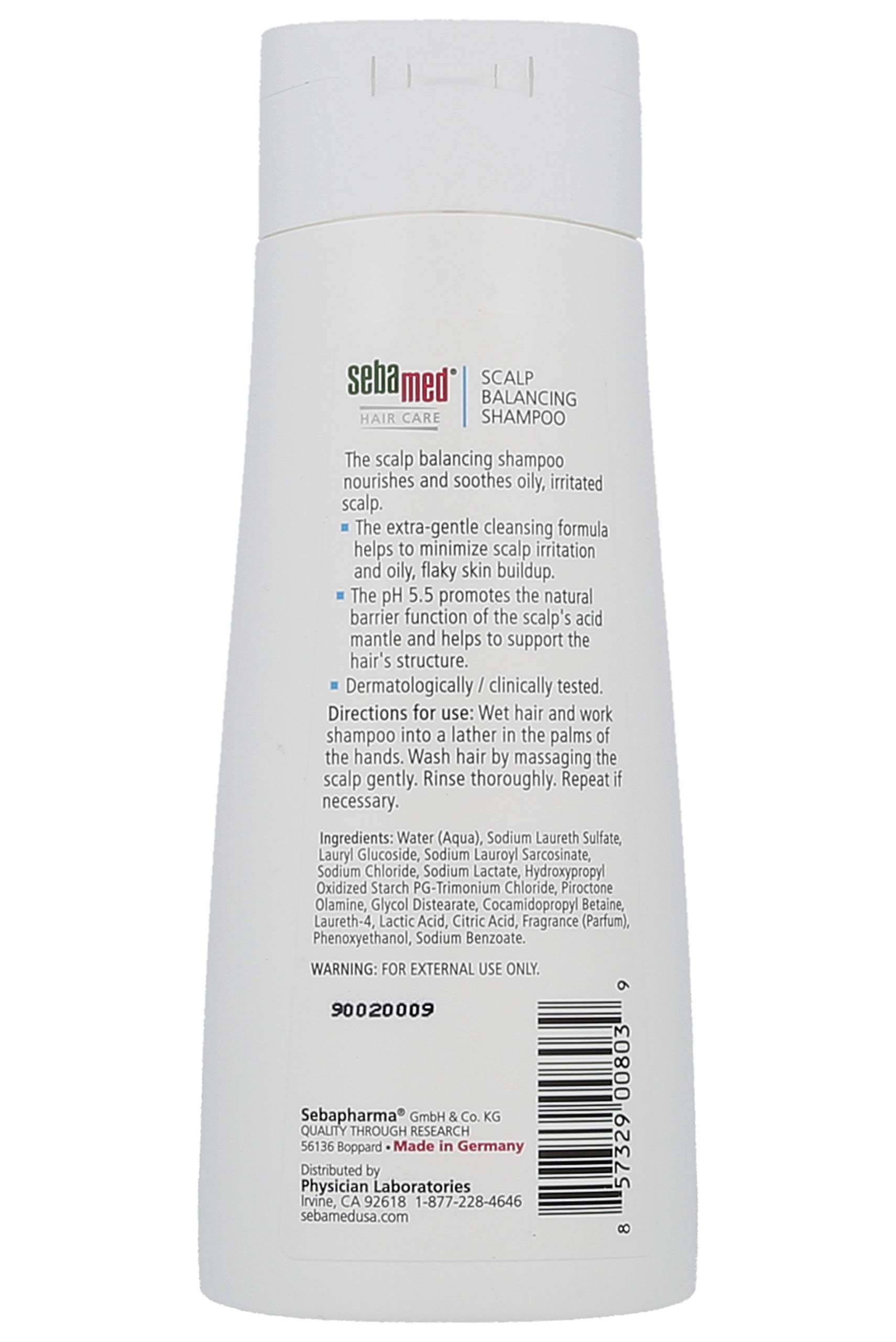Sebamed Scalp Balancing Shampoo - Anti-Dandruff Hair Care for Oily Hair and Flaky Scalp - 200mL Bottle