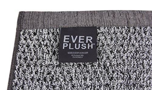Everplush Diamond Jacquard 6 Pieces Bath Towel Set, Grey