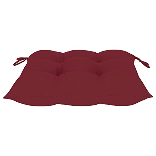 imasay Chair Cushions 2 pcs Wine Red 19.7"x19.7"x2.8" Fabric