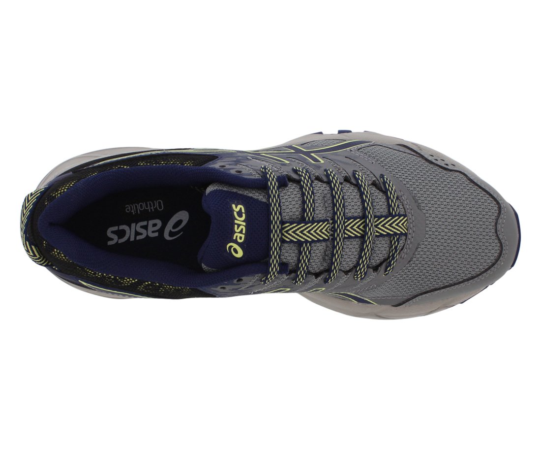 ASICS Women's Gel-Sonoma 3, Grey/Blue/Lime, 6 B(M) US