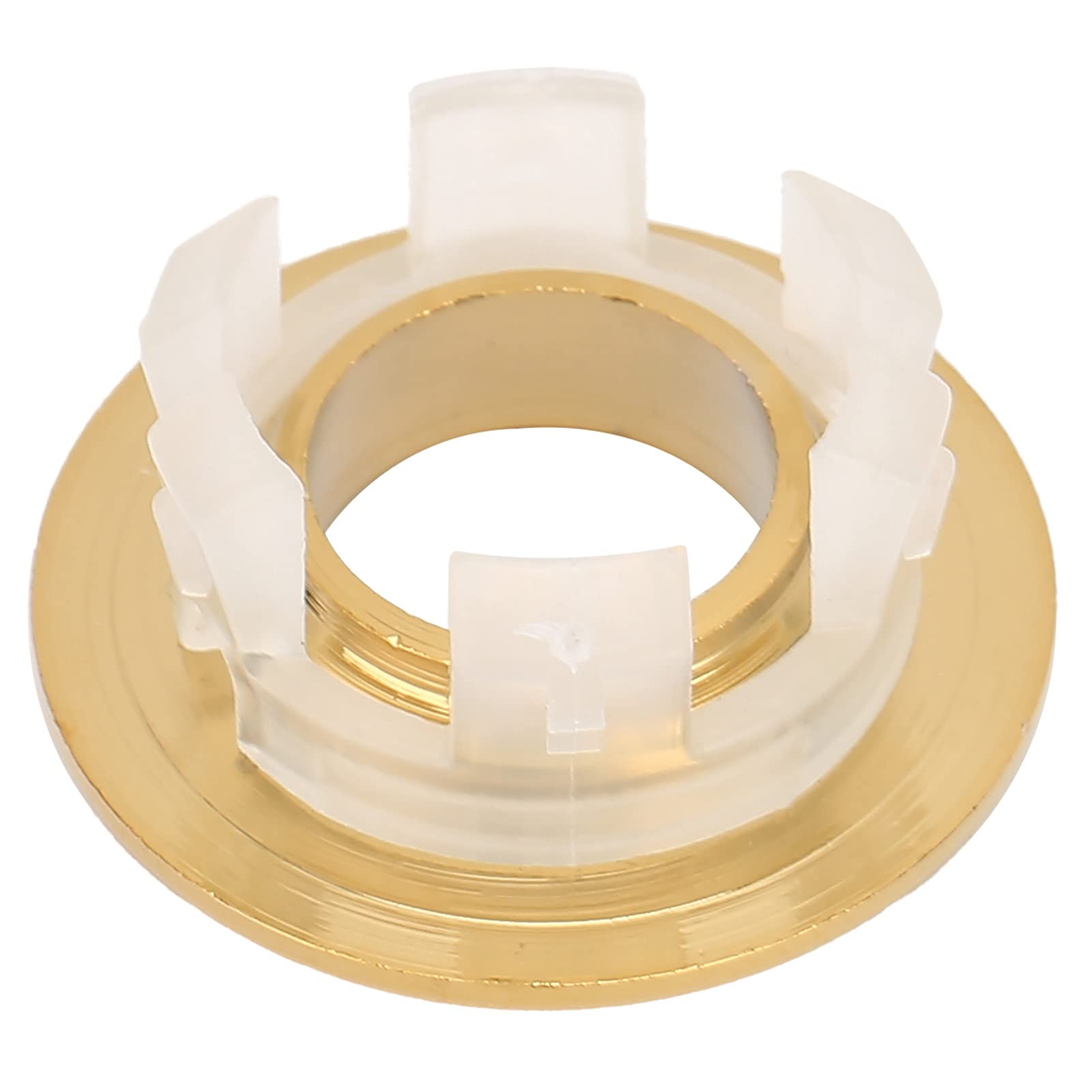Bathroom and Kitchen Sink Overflow Cover Circular Spare Sink Hole Bathroom Sink Drains Bathtub Accessories (Gold)