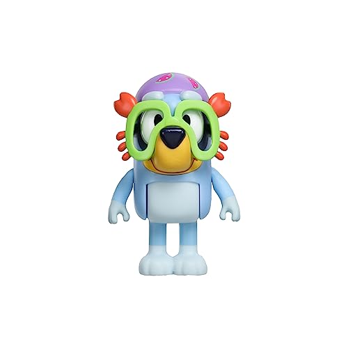 BLUEY Beach Cabin Playset, with Exclusive Figure with Goggles. Includes 10 Play Pieces and Sticker Sheet