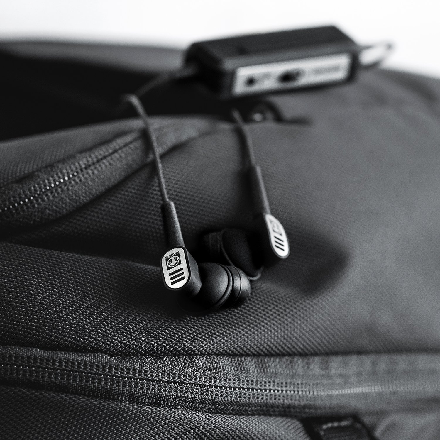 Koss QZ Buds in-Ear Active Noise Cancelling Earbuds, in-Line Microphone and Touch Remote Control, Monitor Mode, Carry Case Included, Wired with 3.5mm Plug, Black