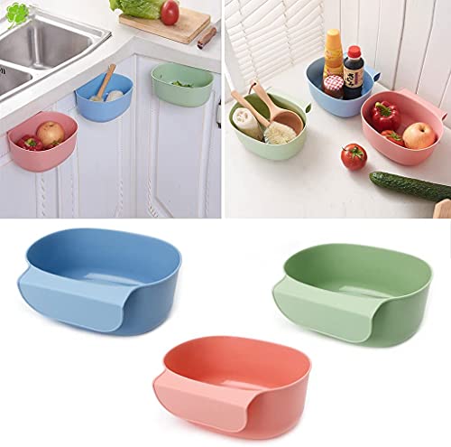 CCBUY Garbage Can Hanging Trash Can, Hanging Household Cupboard Door Waste to Fix,Garbage Bag for Kitchen Cabinet Door/Green