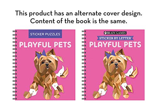 Brain Games - Sticker by Letter: Playful Pets (Sticker Puzzles - Kids Activity Book)