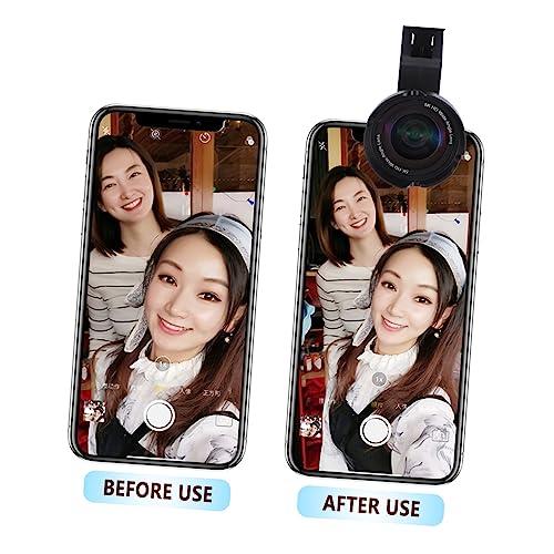 Cell Phone Lens 1 Set Phone Camera Blush Set Lip Gloss Set Mobile Lens Lip Gloss Kits Lip Gloss Sets Abs Black Creative Cell Phone Lens Earth Tones Makeup Bling Accessories