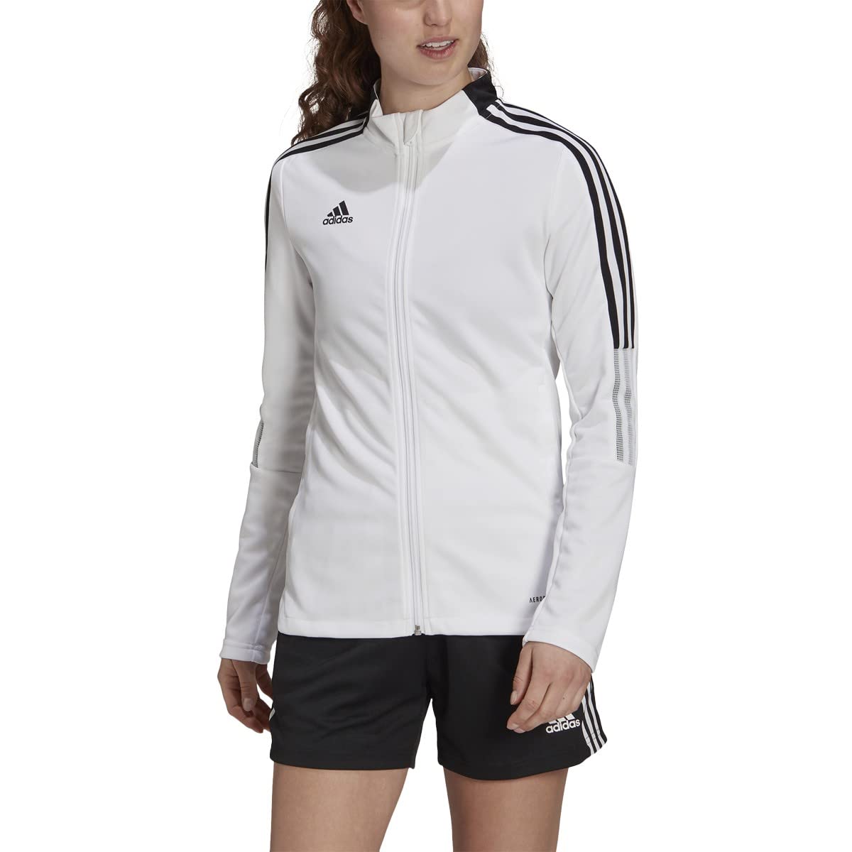 adidas womens Tiro 21 Track Jacket White 1X