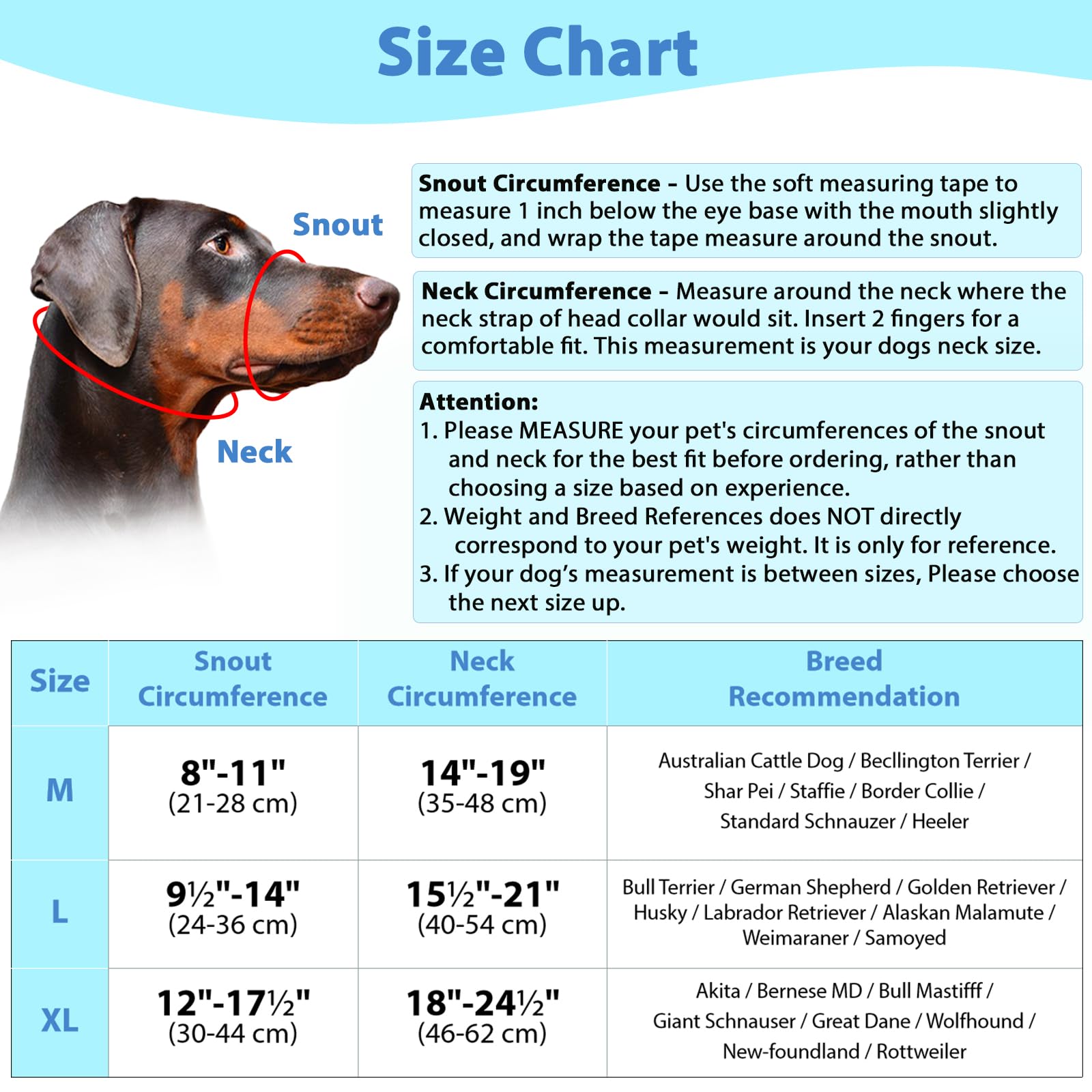 BARKLESS Soft Dog Head Collar, Padded No Pull Head Halter, Dog Training Nose Leash with Safety Link for Medium Large Dogs, Adjustable Muzzle Leash, Easy Control for Dog Walks(Black, M)