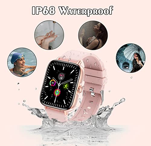 Choiknbo Smart Watch 1.7" Touch Screen Call Answer Receive/ Dial, Fitness Tracker Smart watches for Android iOS Phones, IP67 Waterproof with Sleep/ Heart Rate Activity Tracker Smartwatch for Man Women